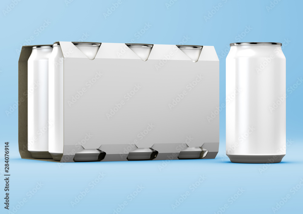 3D Render Beverage Can Packaging Stock Illustration | Adobe Stock