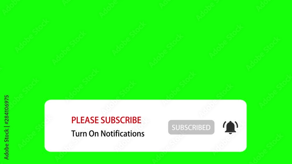 Notification: Please Subscribe and Turn On Notifications. Animation of ...