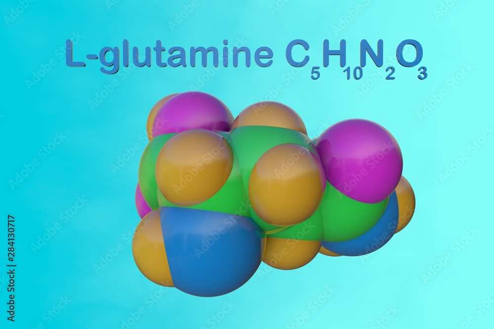 Structural chemical formula and space-filling molecular model of l ...