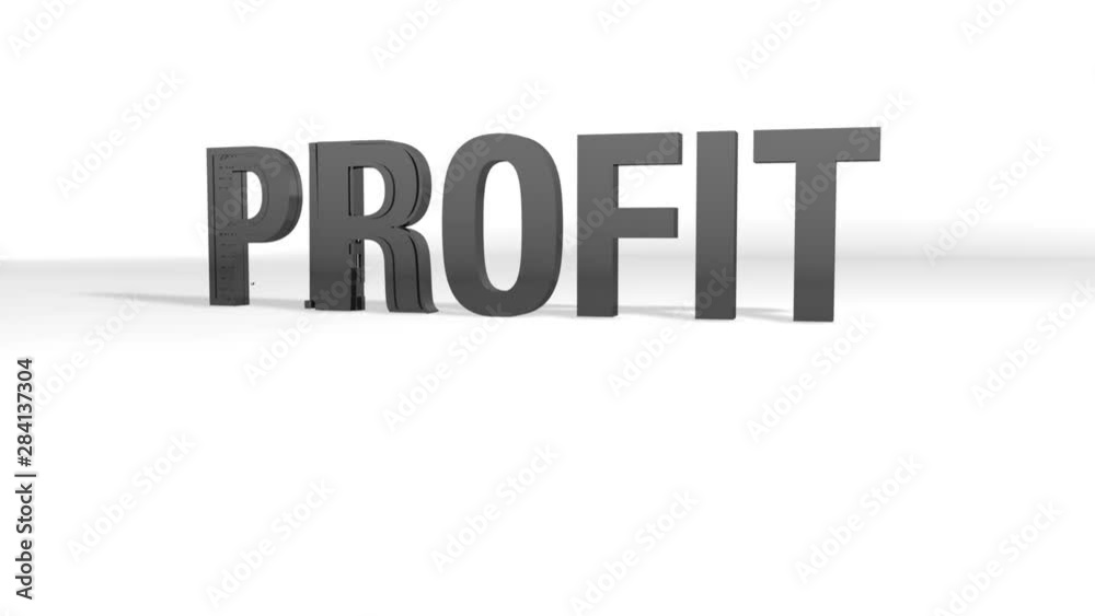 Word BUSINESS is transformed into word PROFIT through a dissolution of ...