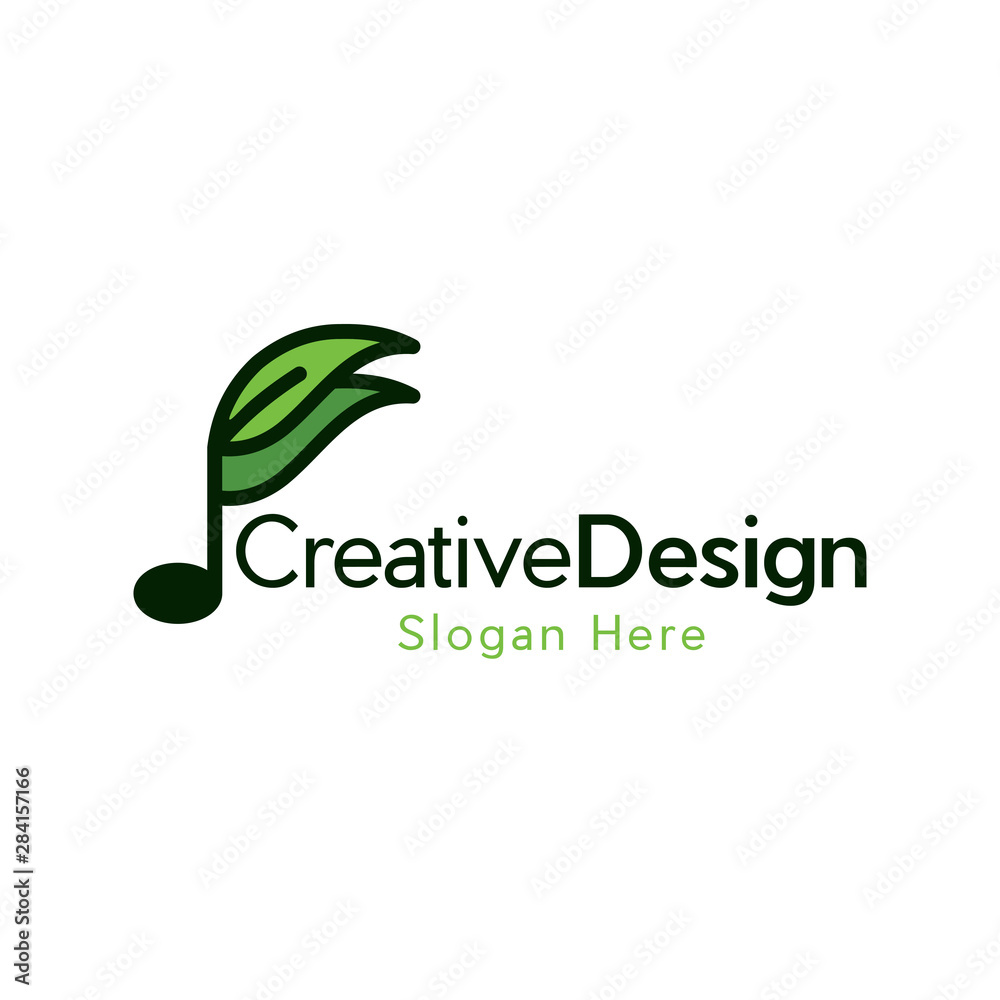 Pictograph of music notes for template logo, icon, and identity vector ...