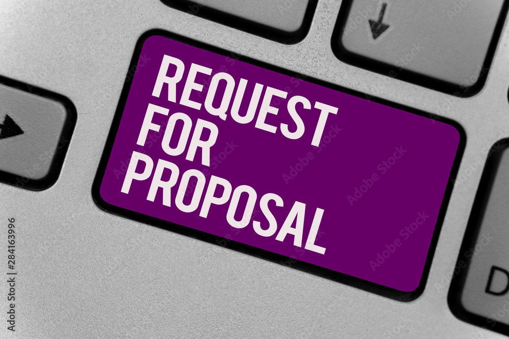 Foto de Text sign showing Request For Proposal. Conceptual photo ...