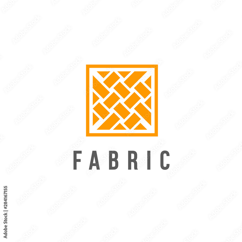 Vector logo design template for shop fabric, knitting, textile Stock ...