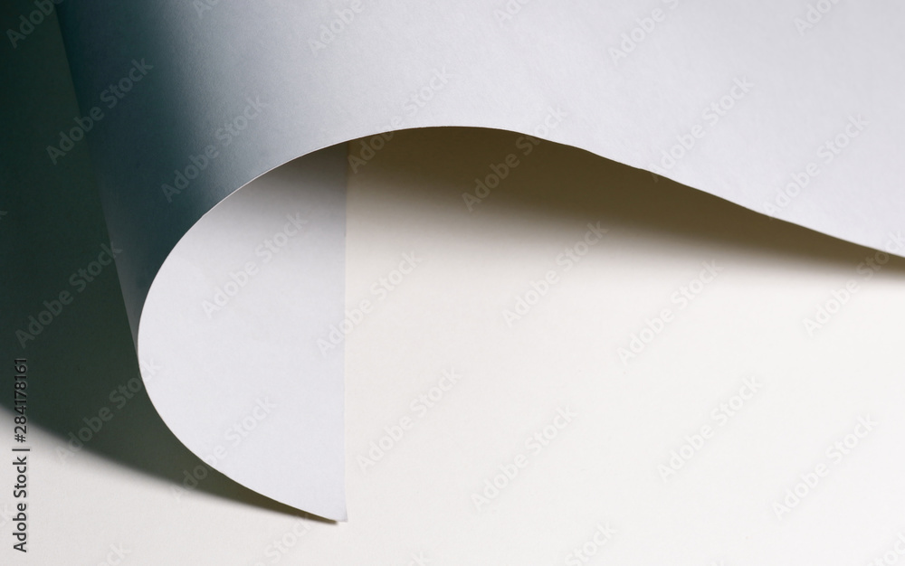 Curved paper background Stock Photo | Adobe Stock