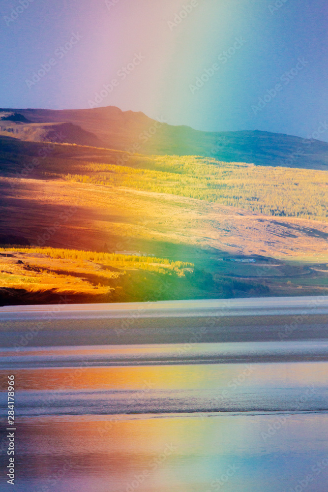 Rainbow Closeup Stock Photo | Adobe Stock