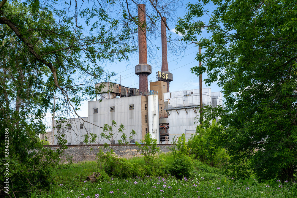 Red Wing, Minnesota - May 25, 2019: Red Wing Generating Plant still ...