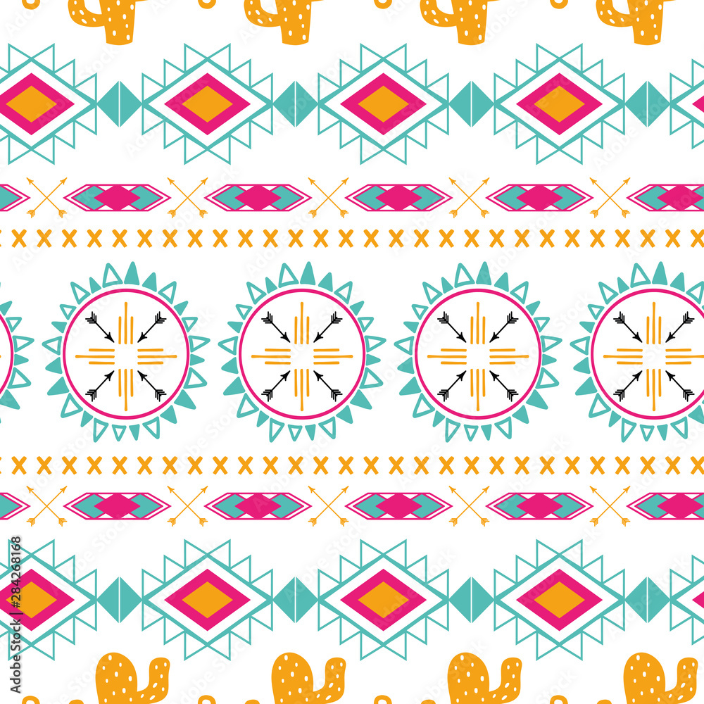 Pink Aztec Background