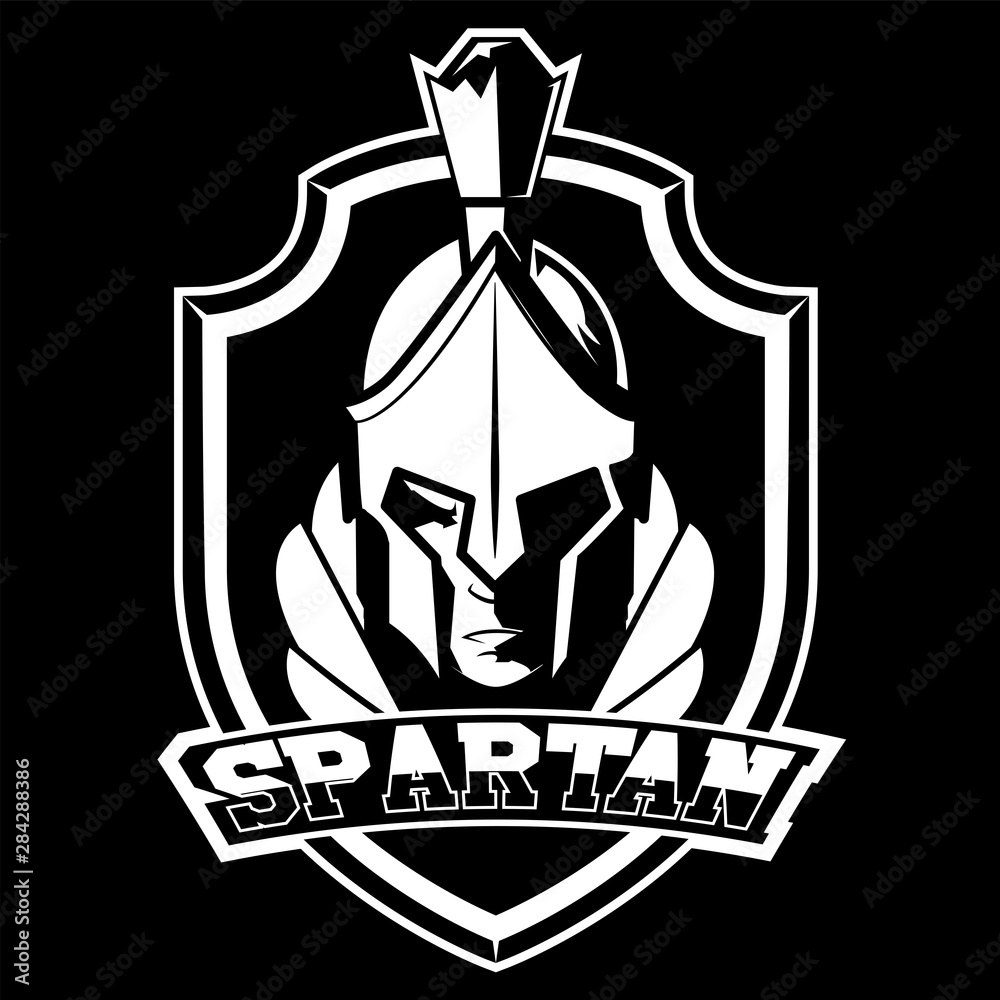 White Spartan Logo