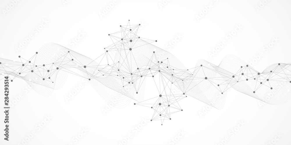 Big Data Visualization Geometric Abstract Background Visual Information Complexity Futuristic