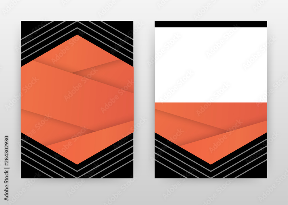 Red, black design for annual report, brochure, flyer, poster. Abstract ...