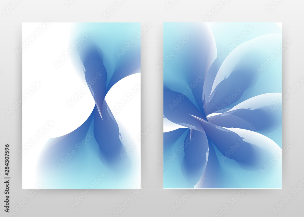 Blue cyan concept design of annual report, brochure, flyer, poster ...