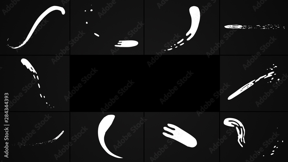 Hand Drawn Flying Lines Stock Template | Adobe Stock