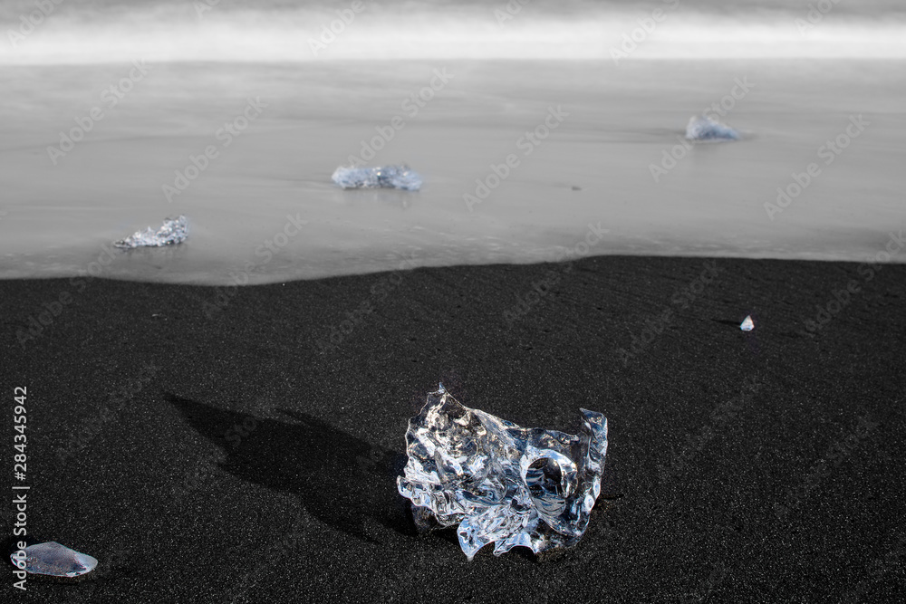 Deshielo de los glaciares debido al cambio climatico en diamond beach ...