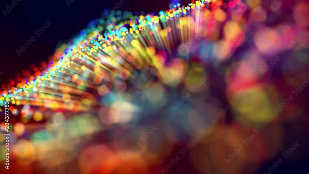 4k abstract background with shining bokeh sparkling particles for ...