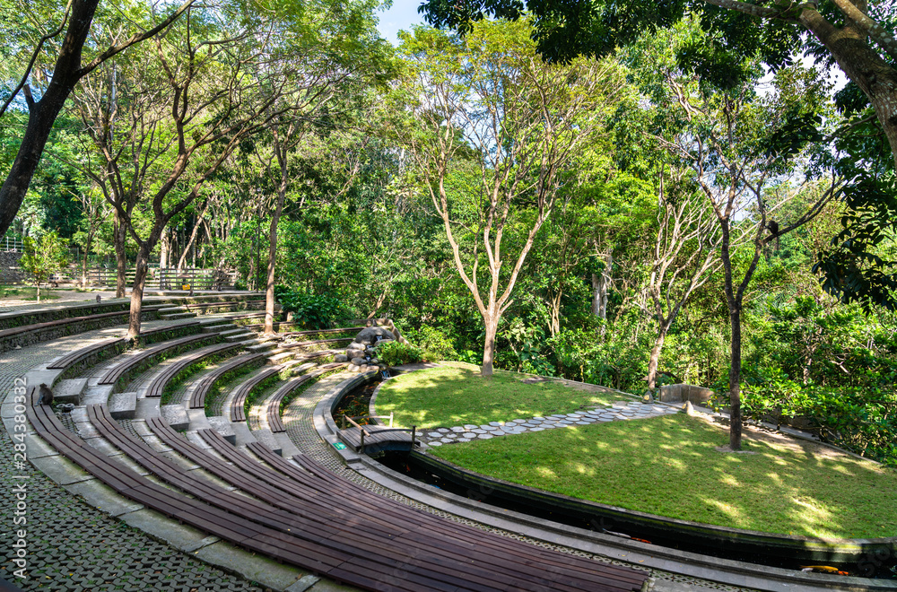 Amphitheater in Ubud Monkey Forest on Bali, Indonesia Stock Photo ...