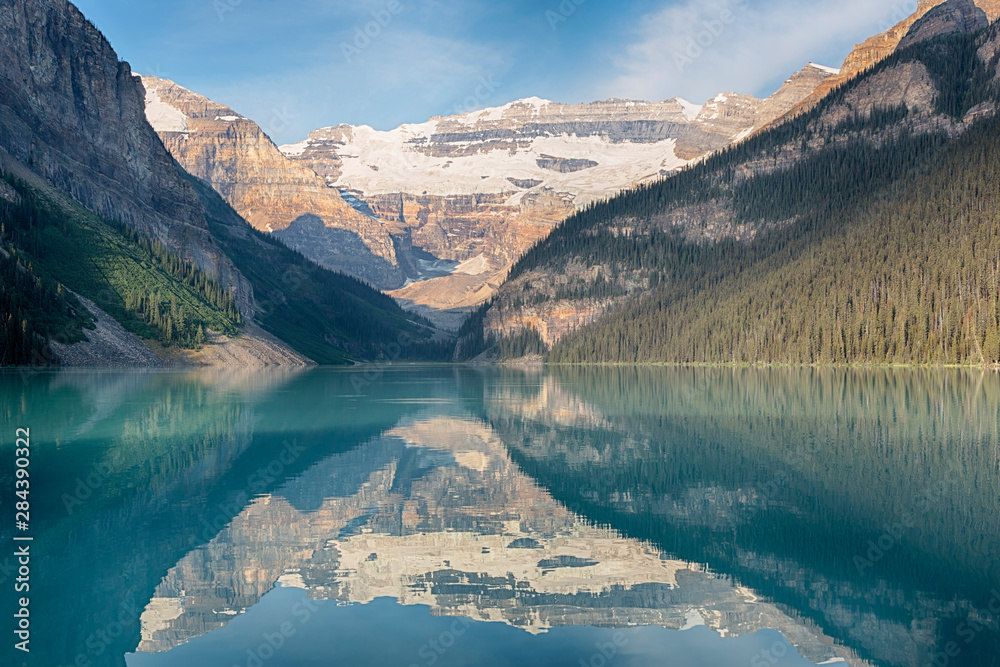 Canada, Banff National Park, Lake Louise, with Mount Victoria and ...
