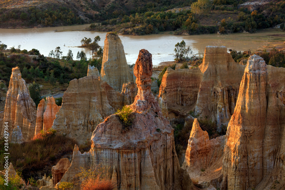 Earth Forest of Yuanmou in Yunnan Province, China - Exotic earth and ...