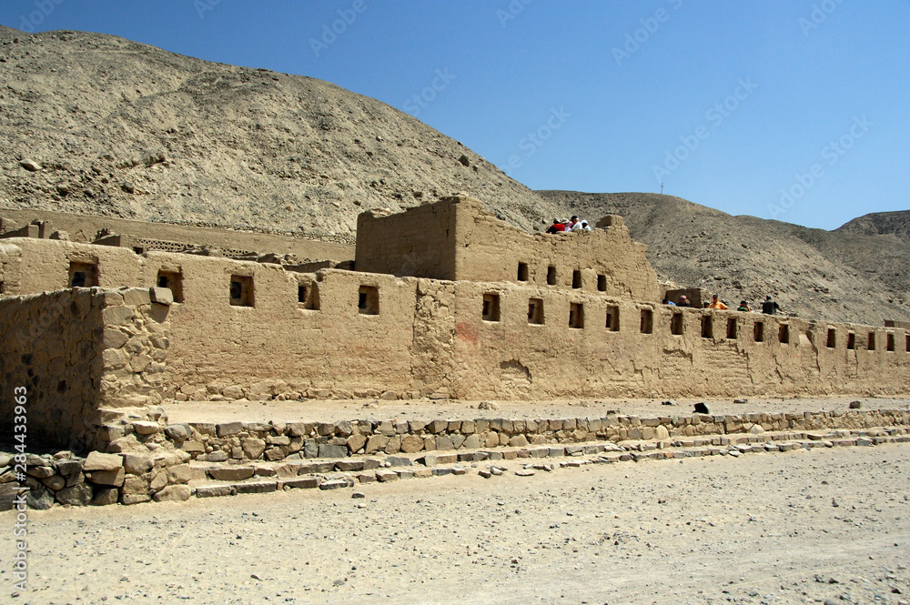 Peru, Pisco. Pre-Inca ruins at Tambo Colorado (aka Puka Tampu in ...