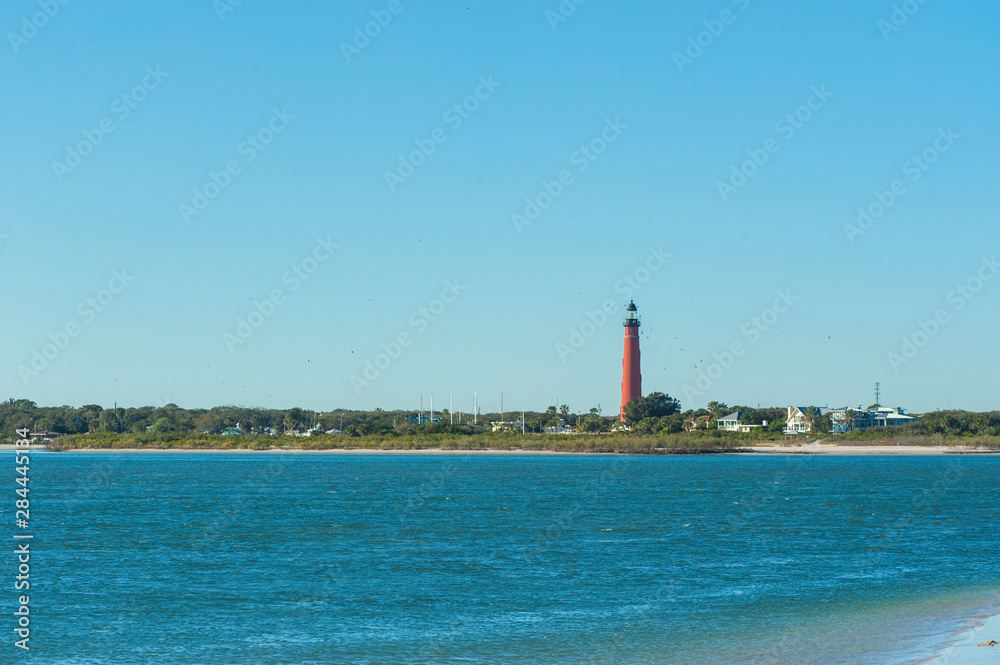USA, Florida, Ponce Inlet, Ponce de Leon Inlet Lighthouse, Indian River ...