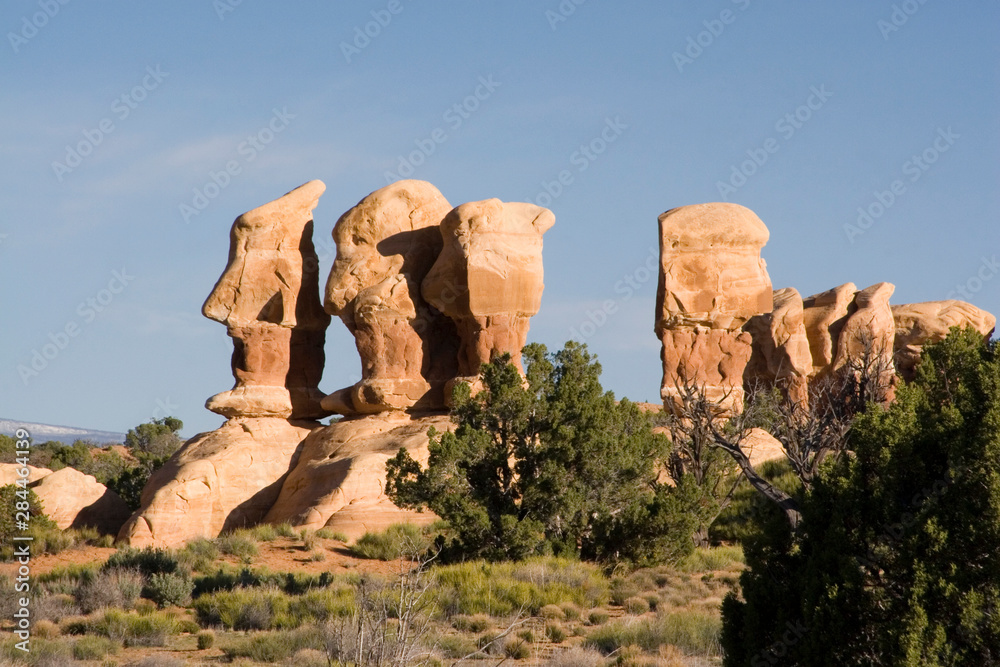 USA - Utah. Devil's Garden off Hole-in-the-Rock Road in Grand Staircase ...