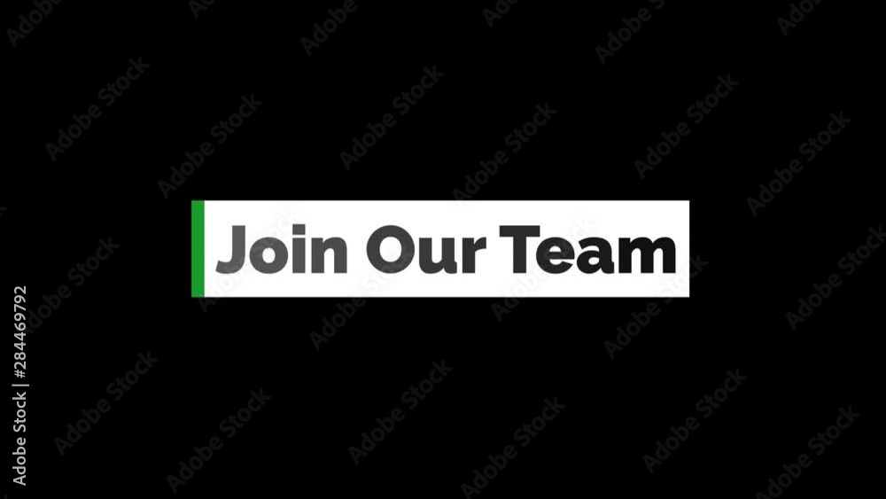 Join Our Team Text Animation in Full HD. Join Our Team Motion Graphics ...