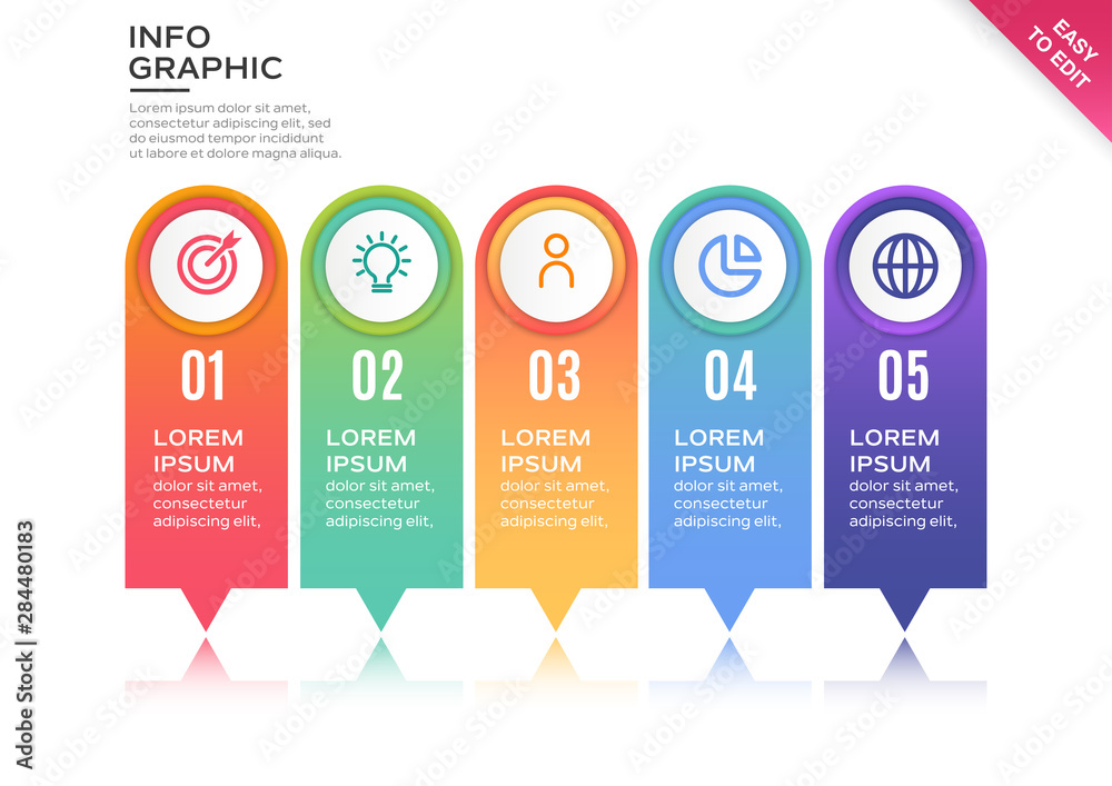 Infographic elements. Modern infograph template. Can use for workflow ...