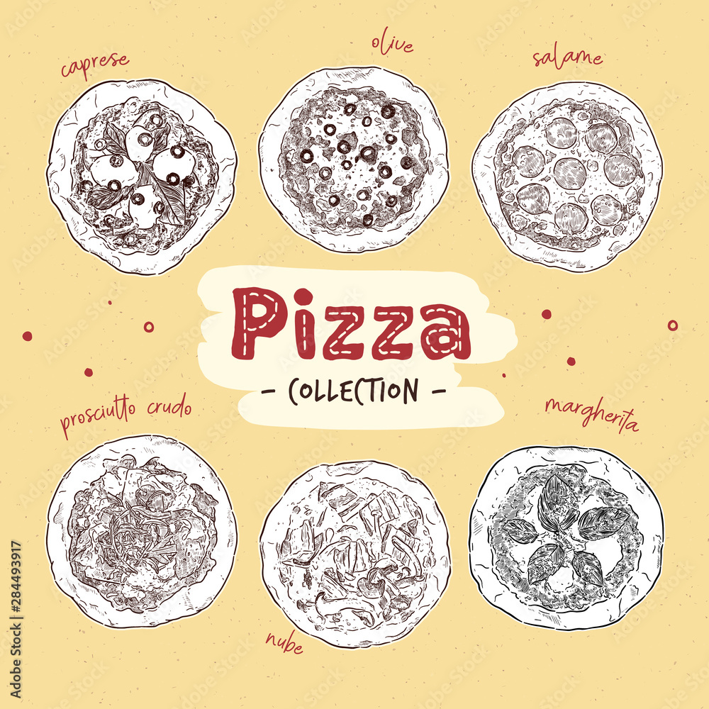 Whole Pizza Drawing