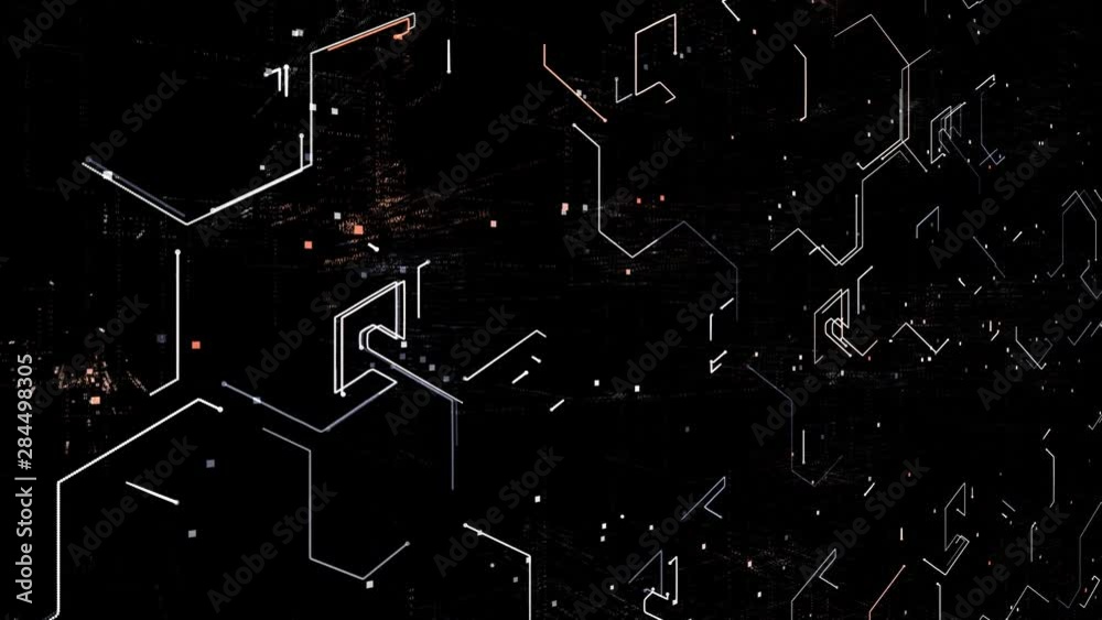 Video Stock 4k Blockchain AI cpu chip processor Artificial Intelligence circuit tag cloud;binary ...