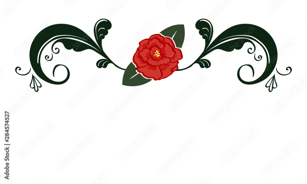 Edwardian Filigree Top Border Frame Stock Vector | Adobe Stock