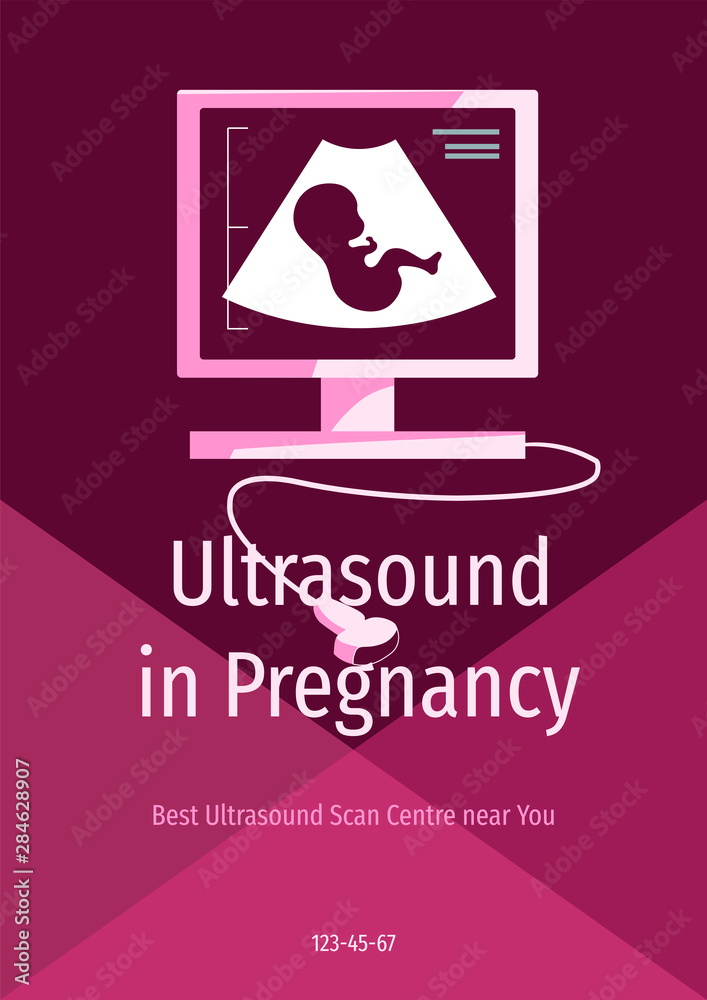 Flyer, banner, poster, brochure design with Ultrasound machine and ...