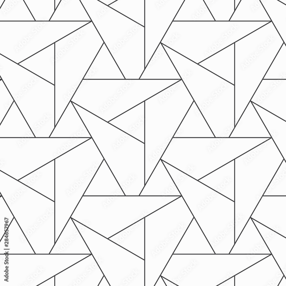 Pattern with thin lines triangles repeating with poligons and geometric ...