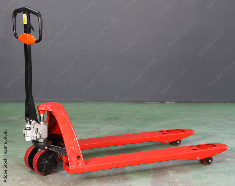 hand pallet truck Stock Photo | Adobe Stock