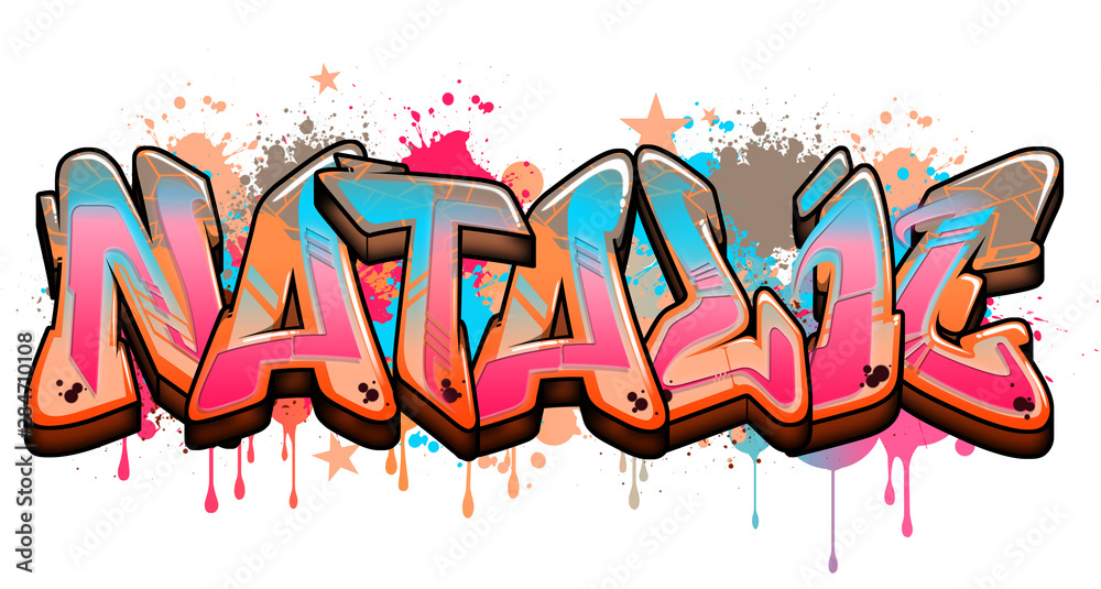 Isaiah Name In Graffiti