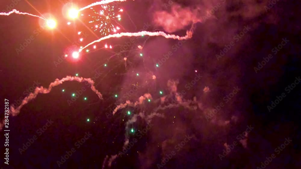 This bright and beautiful display of fireworks comes to the grand ...