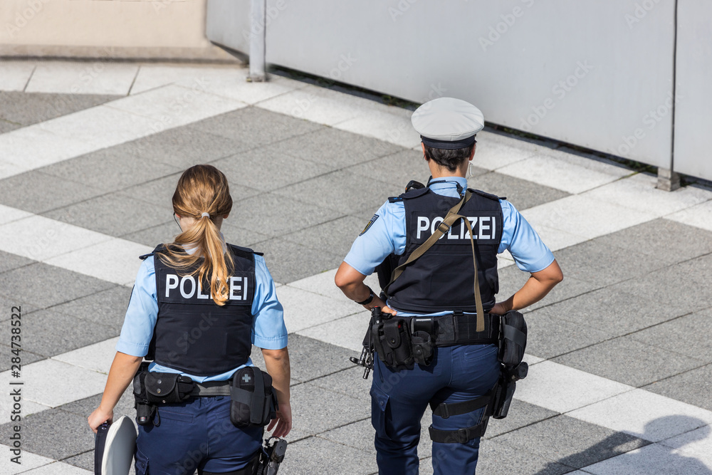 two german female police officer Stock Photo | Adobe Stock