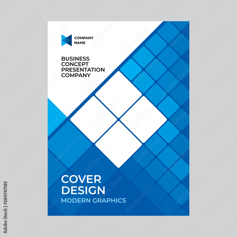 Cover design for product presentation, creative layout of booklet cover ...