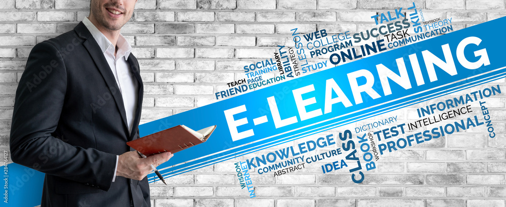 E-learning and Online Education for Student and University Concept ...
