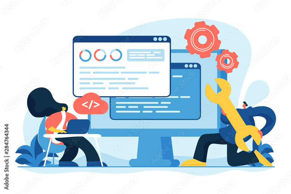 Programming And Coding Website Webpage Optimization Back End Development Software