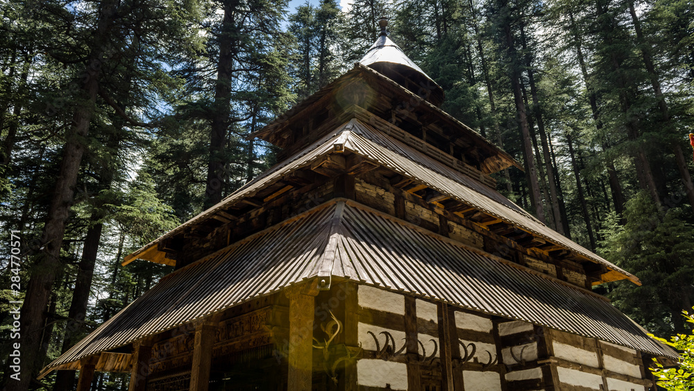 Hidimba Devi Temple - Ancient hindu temple, Manali Stock Photo | Adobe ...