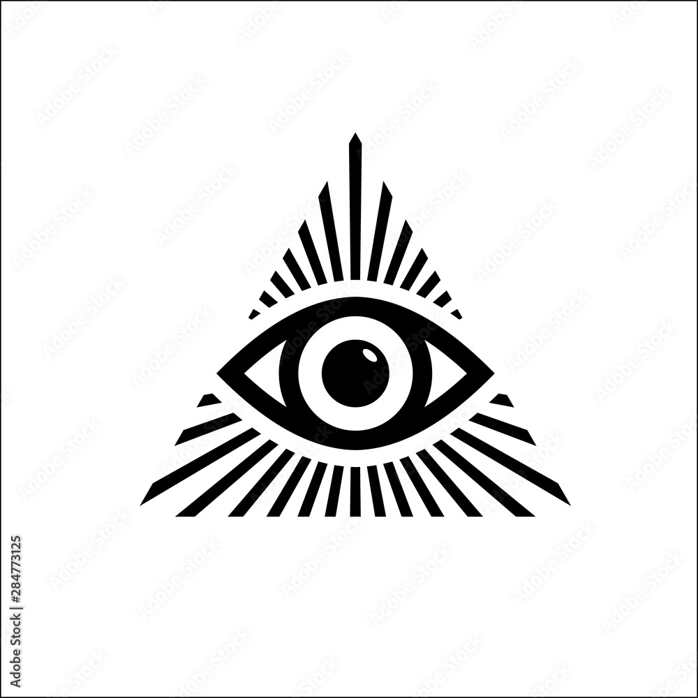 All Seeing Eye Symbol Stock Vector | Adobe Stock