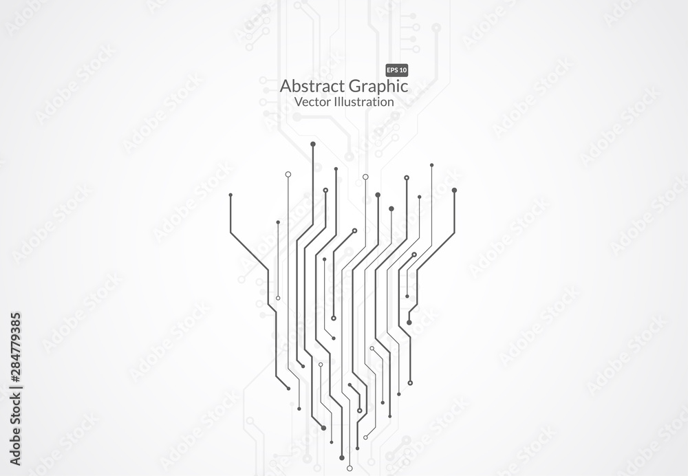Abstract background with technology circuit board texture. Electronic ...