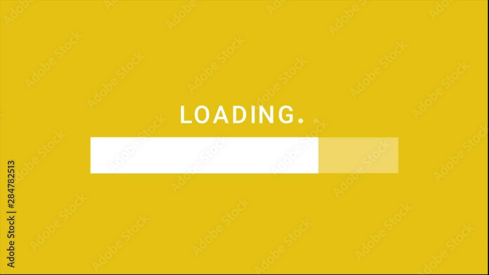 white loading progress or transfer download bar animation with done ...
