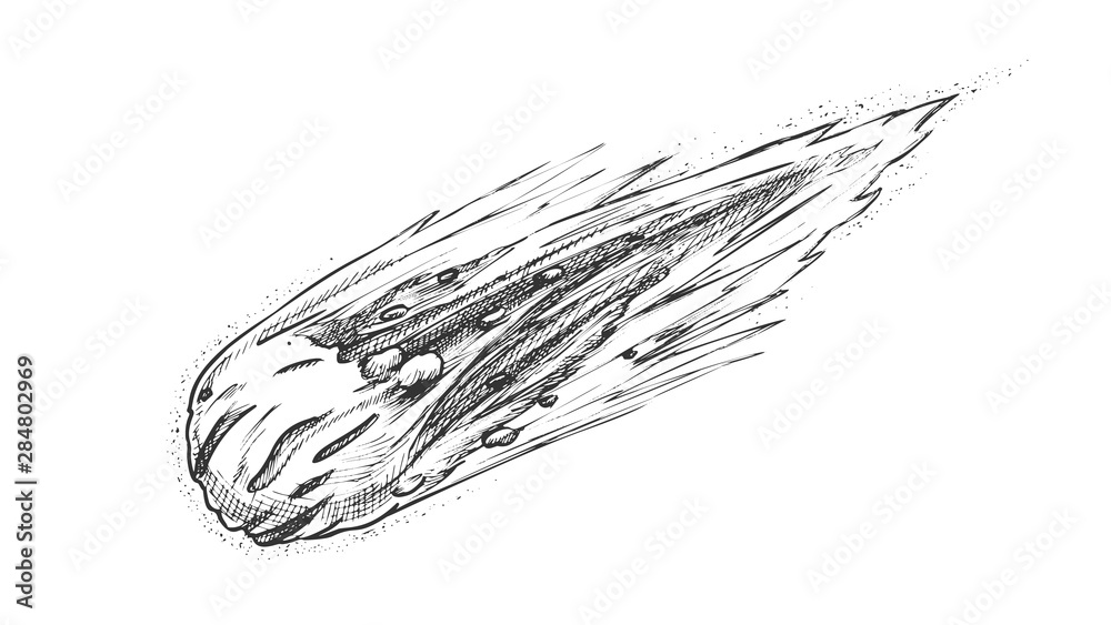 Realistic Asteroid Drawing