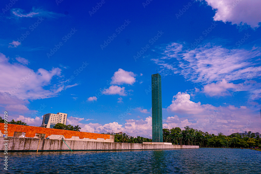 Independent Tower and War Museum, Freedom Square of Shahbagh-Dhaka ...