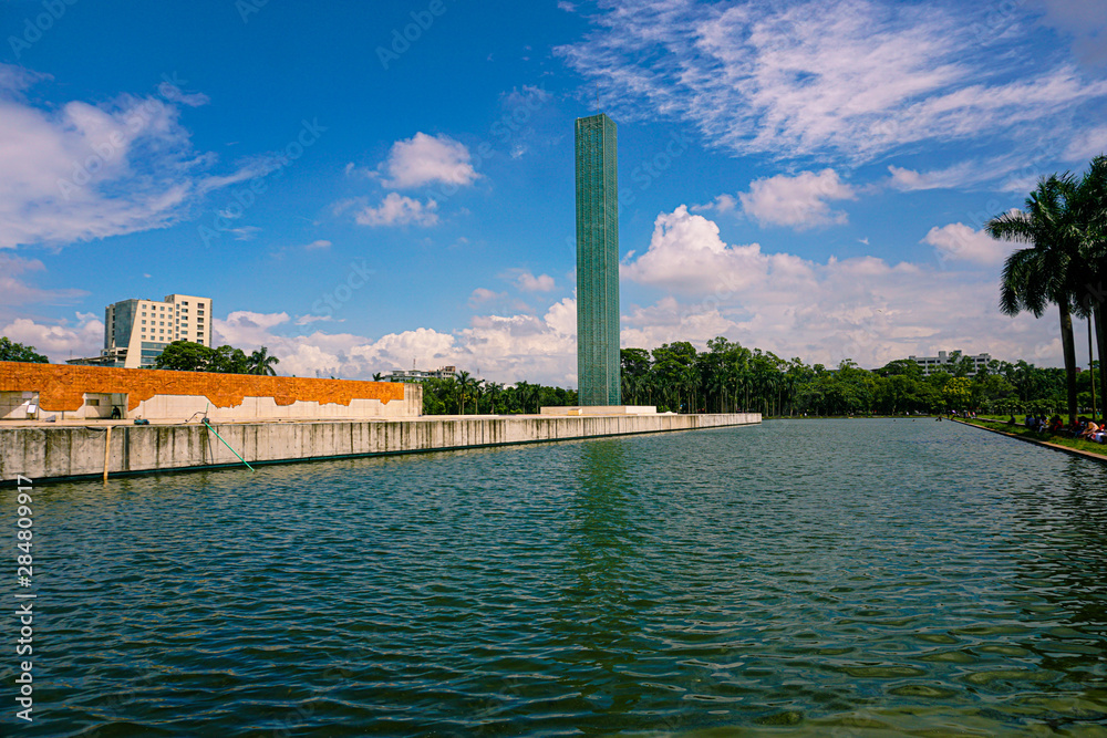 Independent Tower and War Museum, Freedom Square of Shahbagh-Dhaka ...