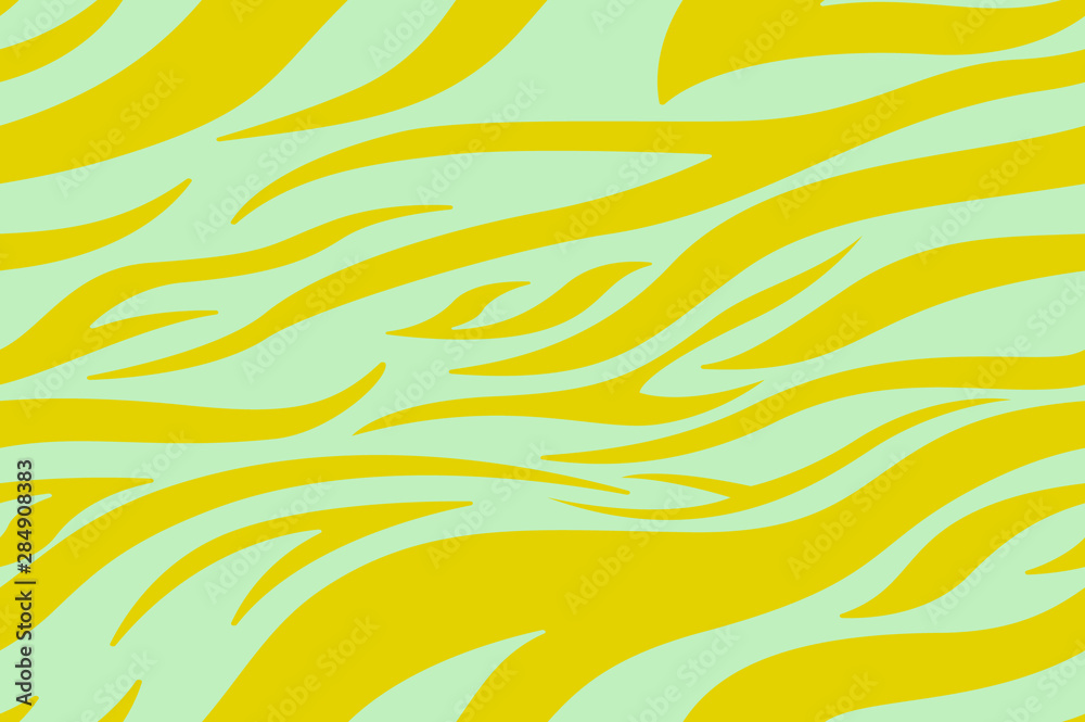 Green And White Zebra Print