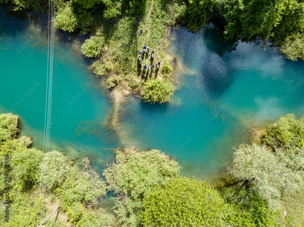 Sinjac Lake / Spring in Croatia close to town Plaški and Plitvice Lakes ...