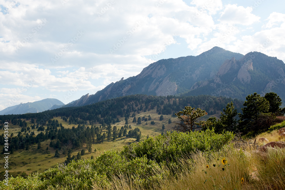 Foothills and Rocky Mountains at NCAR Trail head, National Center For ...