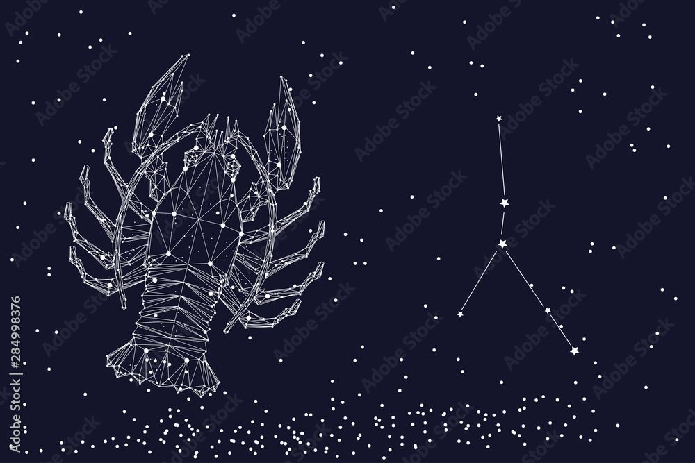 Zodiac sign Cancer. The symbol of the astrological horoscope ...