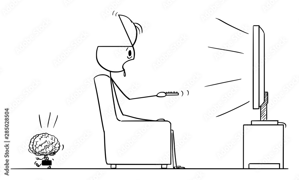 Vector cartoon stick figure drawing conceptual illustration of ...